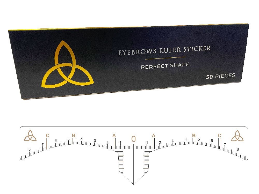 Eyebrow ruler sticker | J Academy